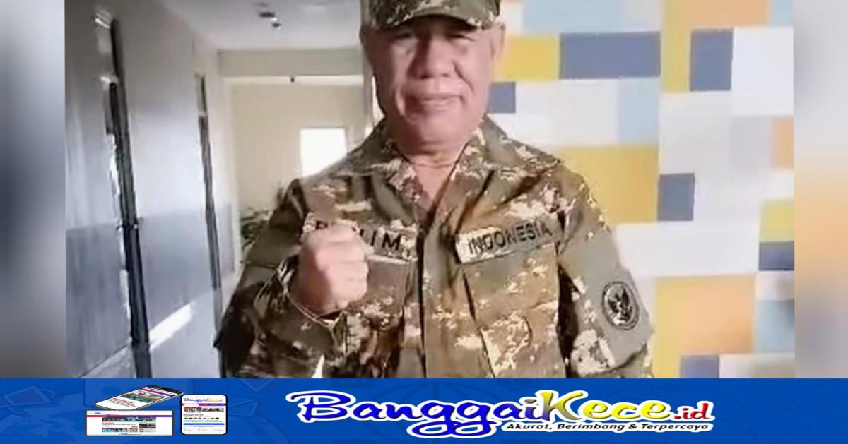 Kenakan Seragam Loreng, Bupati Bangkep Rusli Moidady Tampil Gagah Siap ...