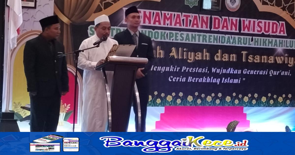 Wisuda 137 Santri, Ustadz Muadz Ingatkan Alumni Terus Tuntutlah Ilmu ...